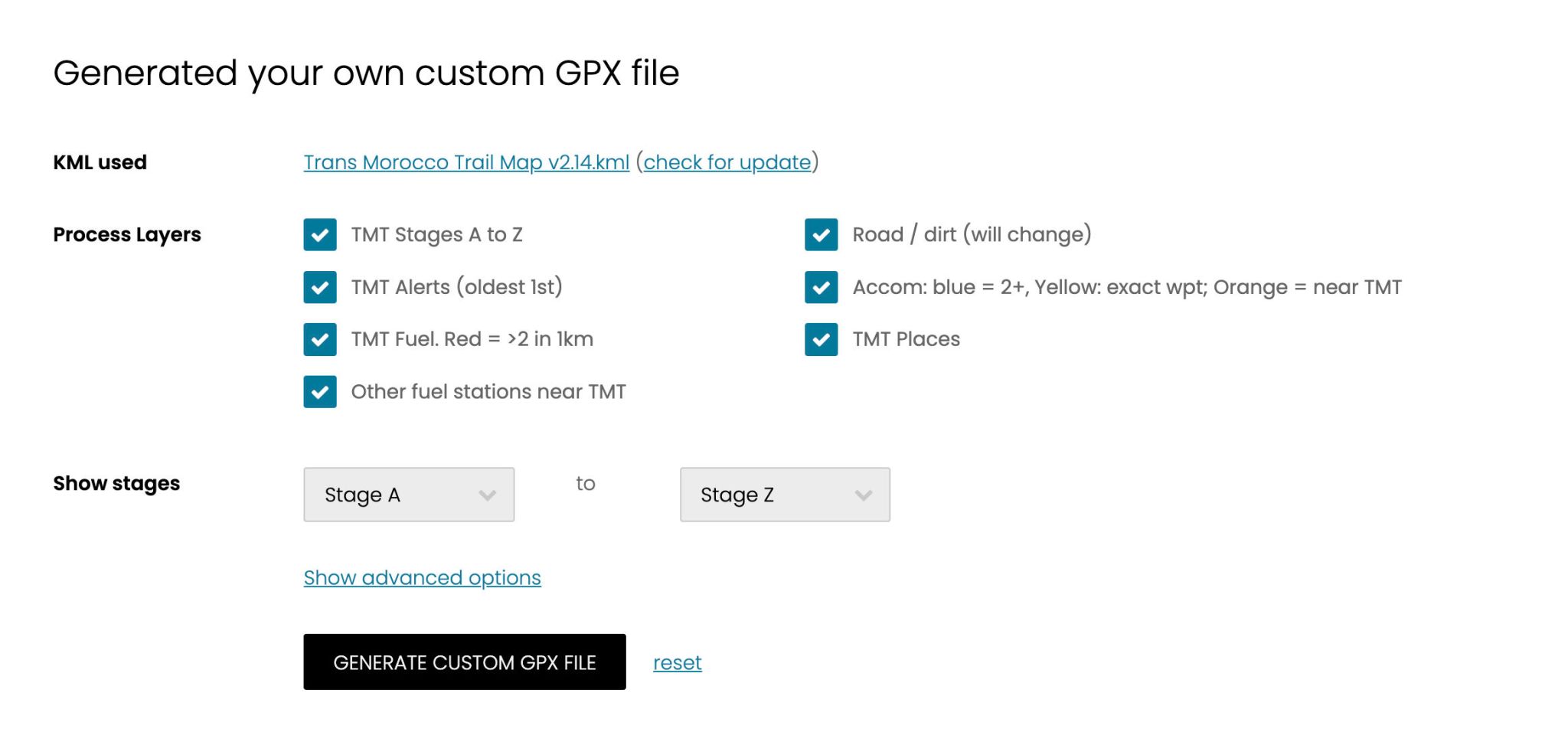 GPX & ROUTES – Trans Morocco Trail