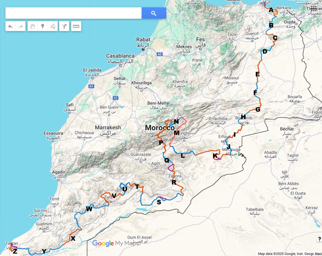 Route – Trans Morocco Trail